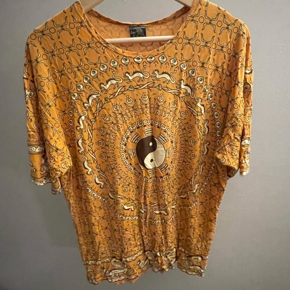 Free People | Tops | Vintage Yin Yang Tshirt | Poshmark